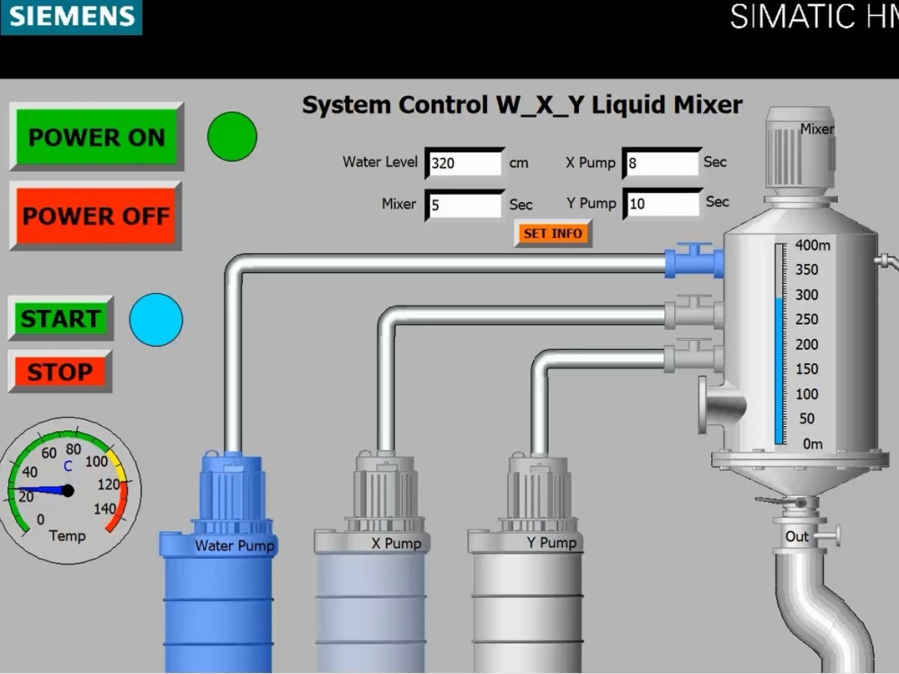 Design a mixer control using a PLC_ [CPU 1212C AC/DC/Rly] | Upwork