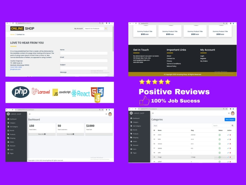 Full Stack Web Developer Php Laravel React Js Mysql Html Css Upwork