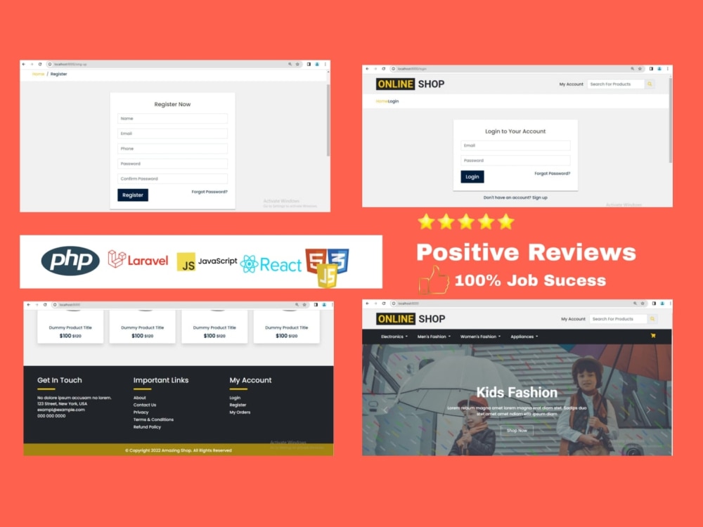 Full Stack Web Developer Php Laravel React Js Mysql Html Css Upwork