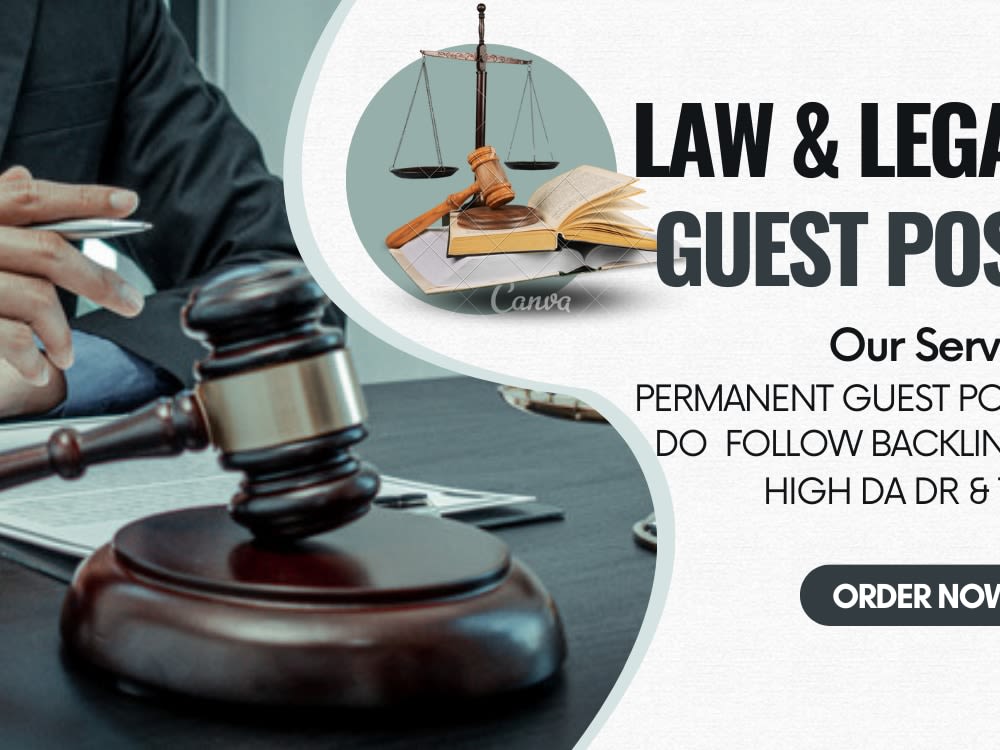 Publish law and legal guest post with do follow backlinks | Upwork