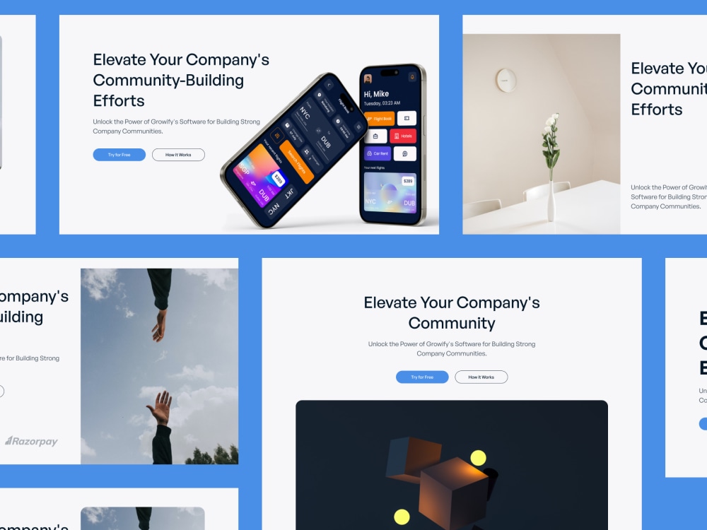 A website and mobile app UI design | Upwork