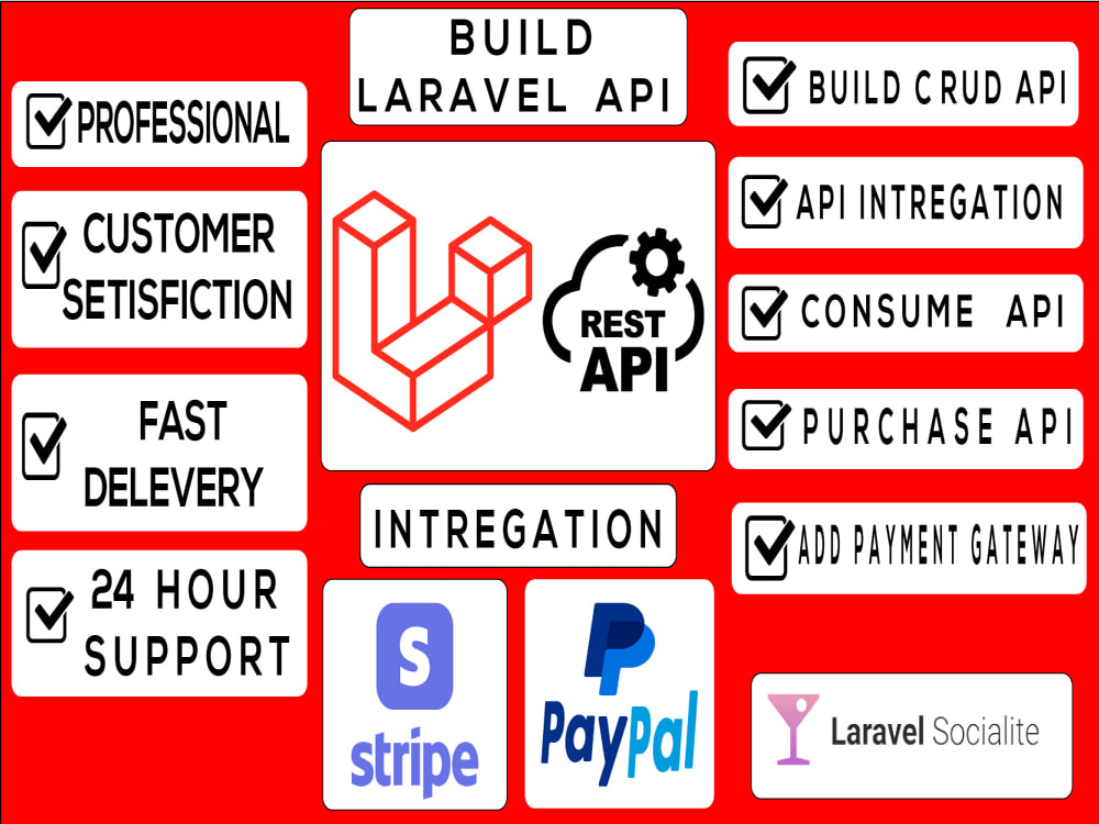 Backend Rest Api Using Php Laravel And Integrate Stripe And Paypal Api Upwork