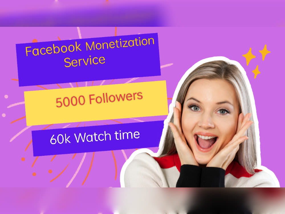 Facebook page monetization, 60k watch time, 5k followers. | Upwork Facebook page monetization, 60k watch time, 5k followers. | Upwork