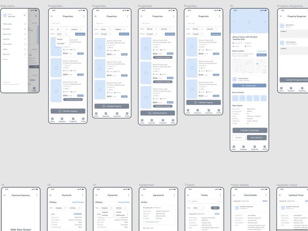 Wireframes design for dashboard, mobile apps and website | Upwork