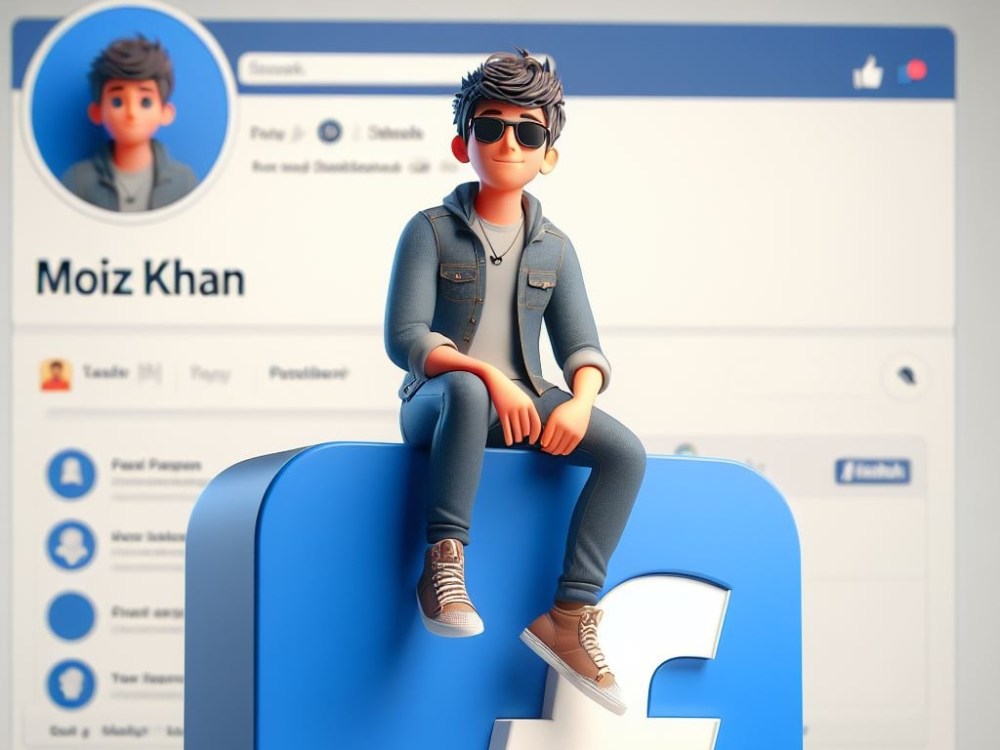 3D illustrated image for your social media profile with your name. | Upwork