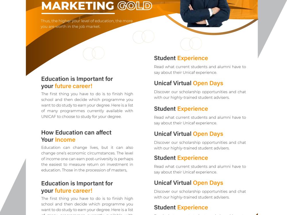 Creative Business Grow up flyer design template | Upwork