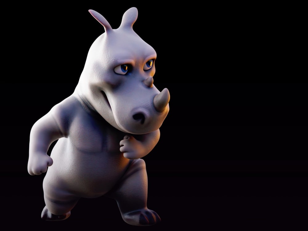 A character 3d model Made and Rigged in Blender | Upwork