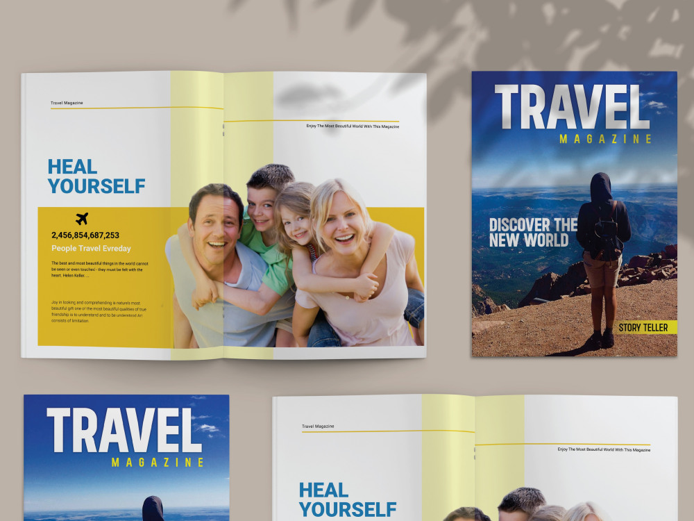 Design premium magazine, layout with custom graphics | Upwork