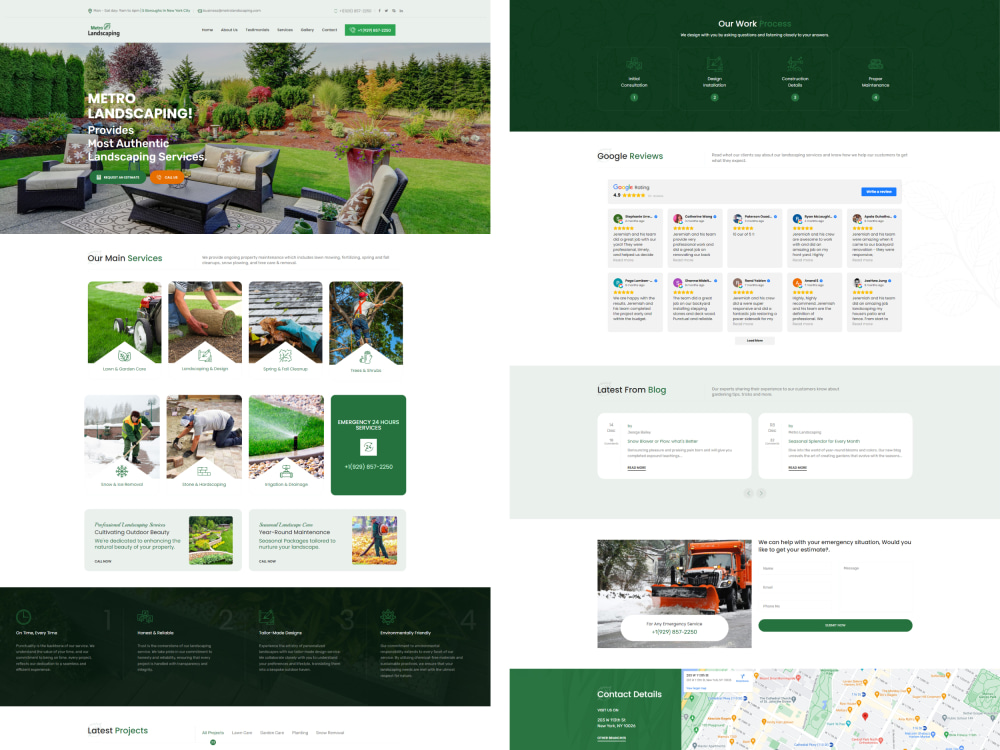 Responsive website for your landscaping business | Upwork