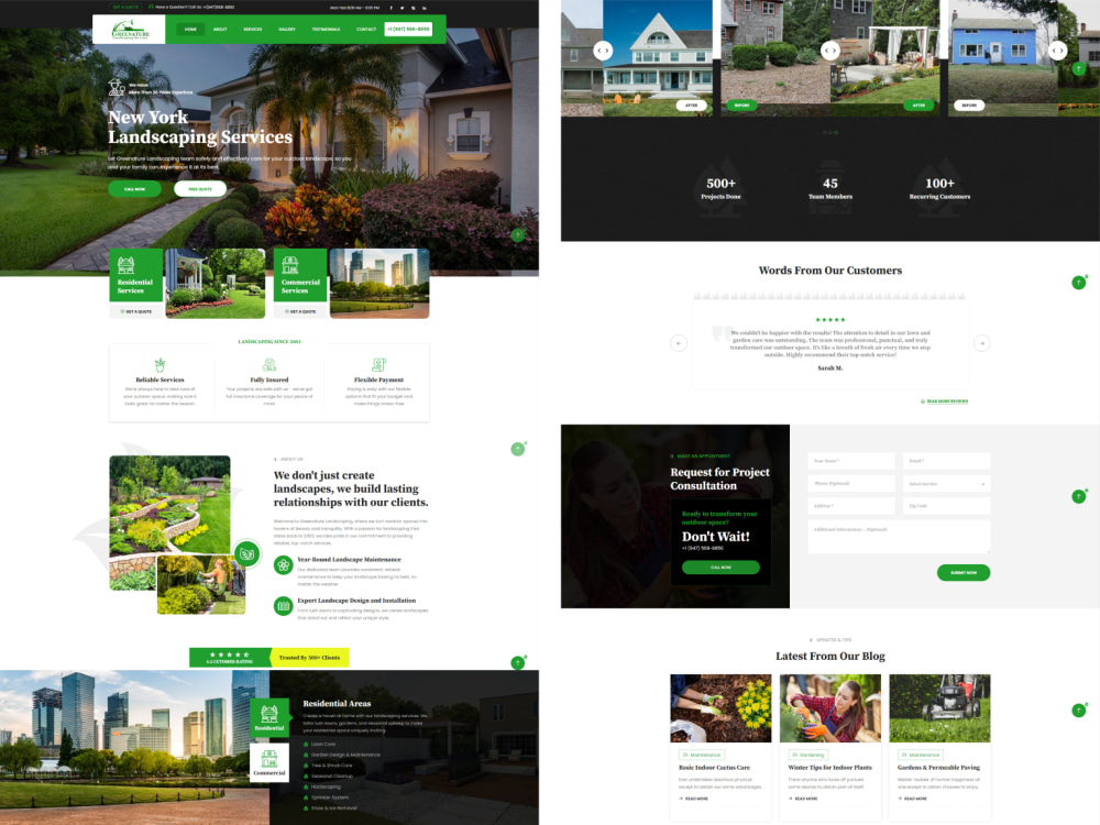 Responsive website for your landscaping business | Upwork