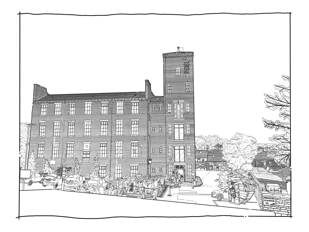 A Hand Drawn Building Illustration | Upwork