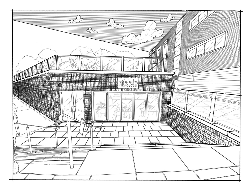 A Hand Drawn Building Illustration | Upwork