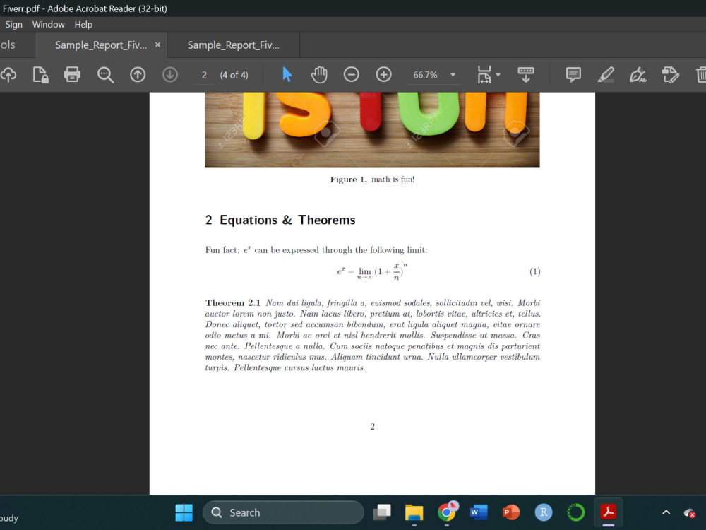 A well-formatted document using LaTeX markup language | Upwork