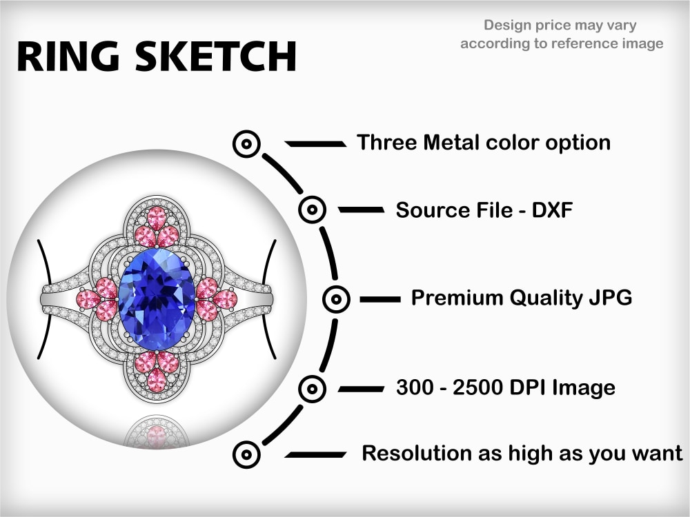Ring sketch design, draw ring jewelry | Upwork