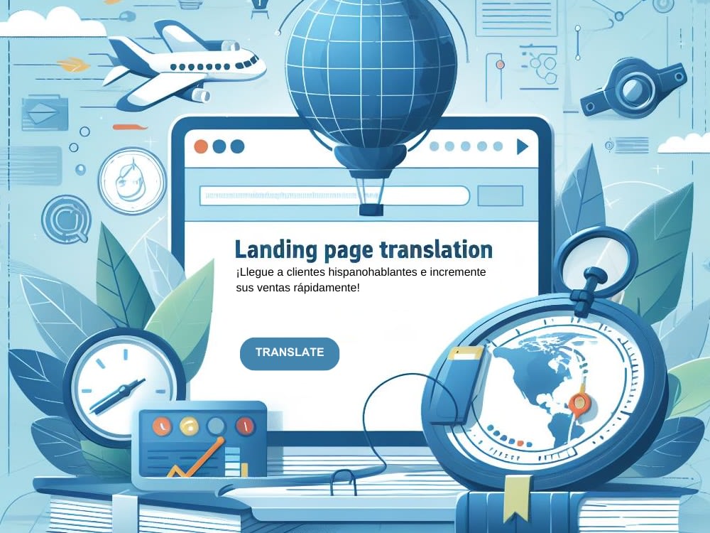 Your landing page translated to spanish | Upwork