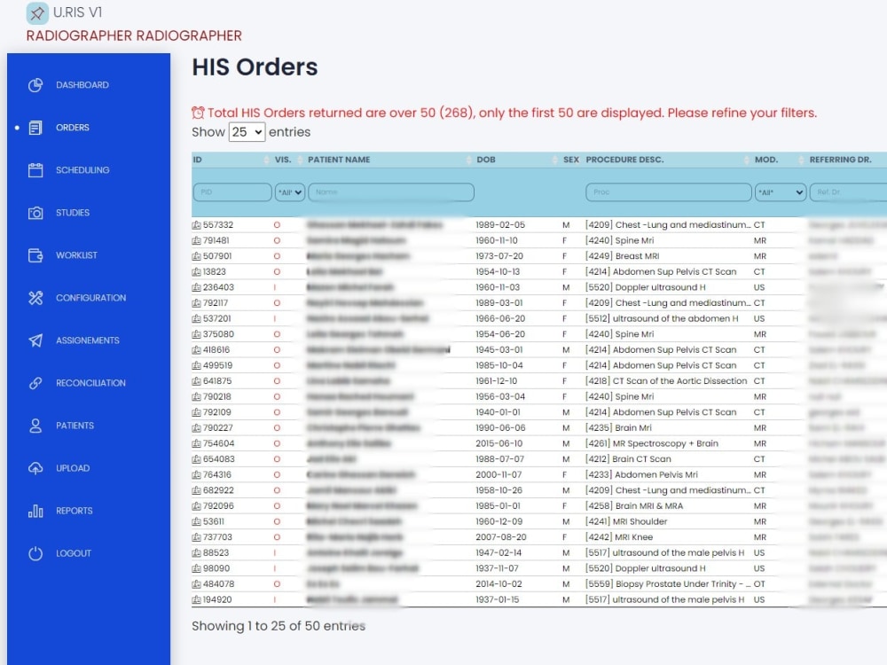 Full Web-Based Universal Radiology Information System | Integrated RIS ...