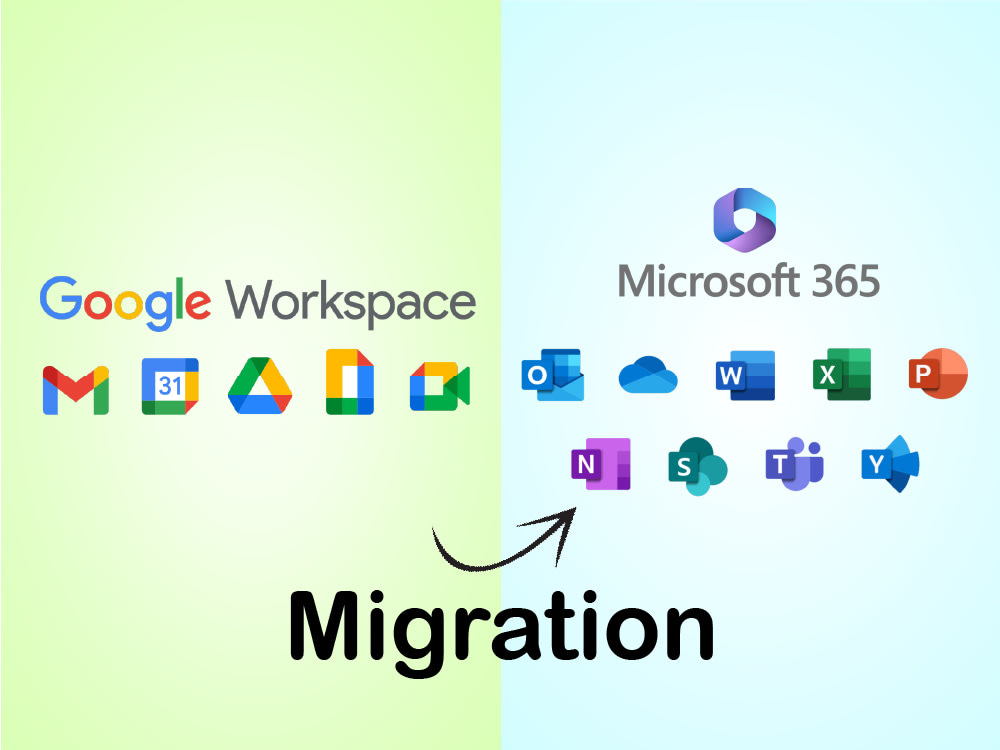 A migration from Google Workspace to Microsoft 365 | Upwork