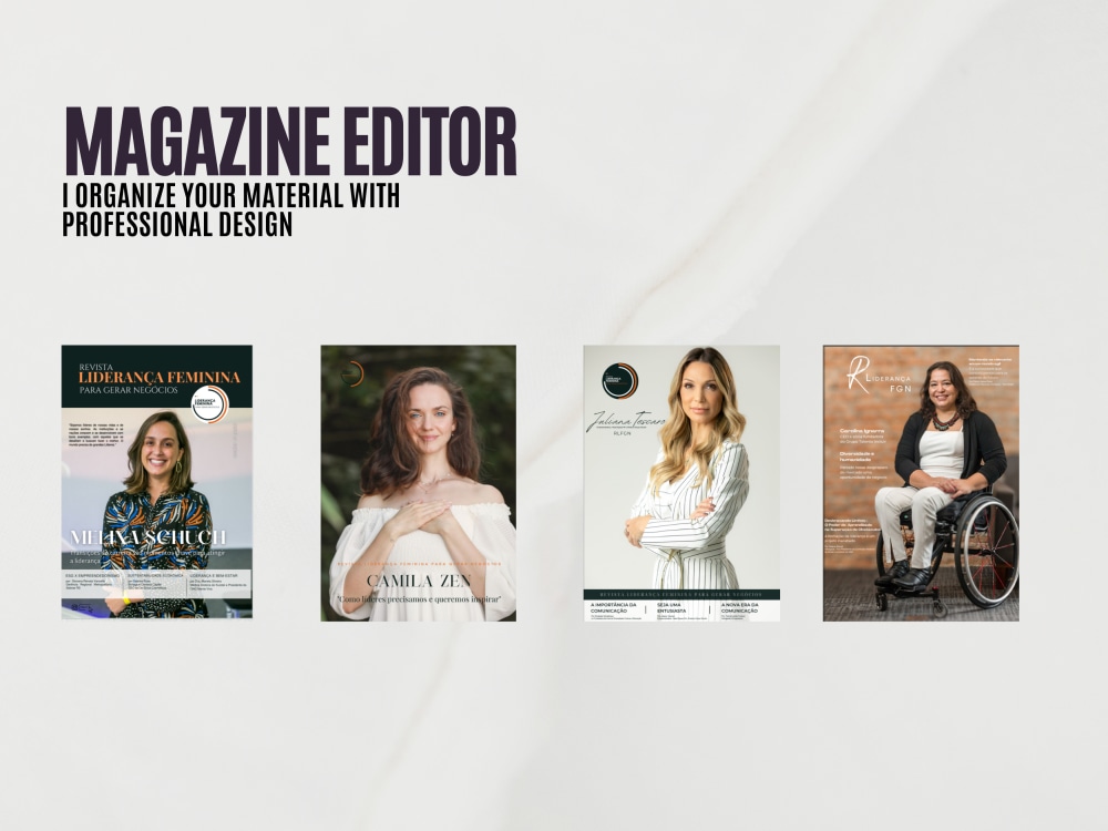 Magazine editor: I organize your material with professional design | Upwork