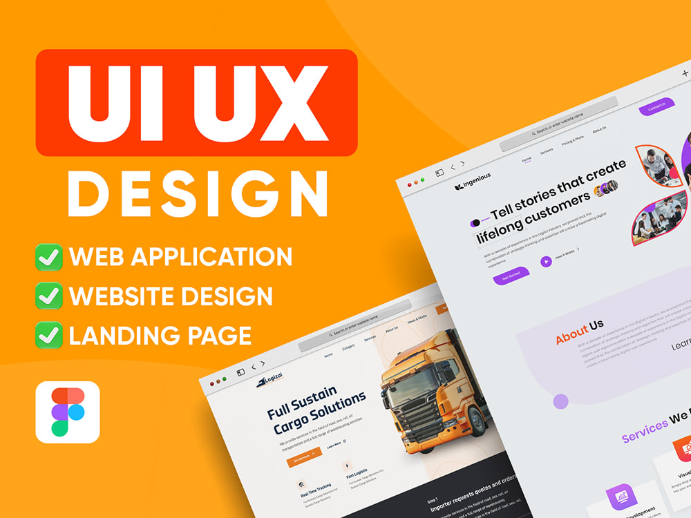 Ui ux design for website ui ux, web ui, ui web design, figma website ...