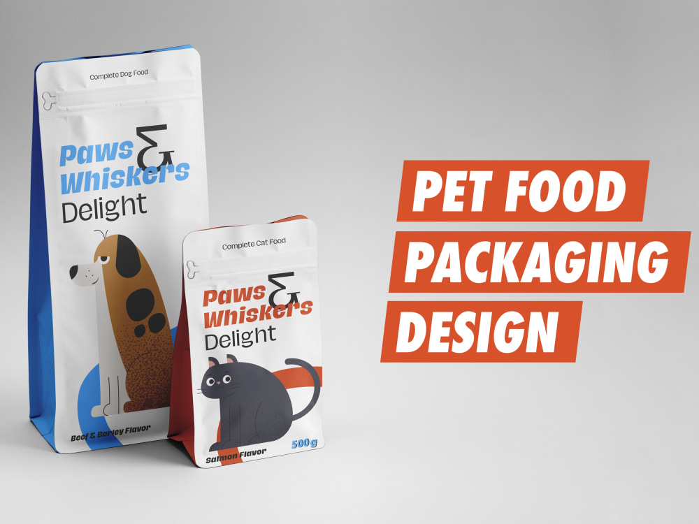 Custom Pet Food Packaging Design | Upwork