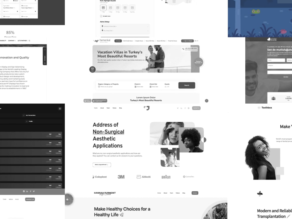 Pixel perfect front end with html, css, js | Upwork