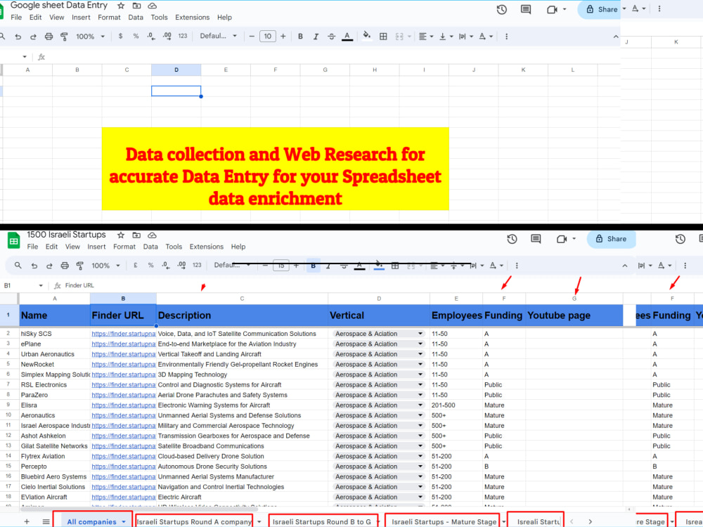 Best data collection, Spreadsheet data entry, scraping, copy paste services | Upwork