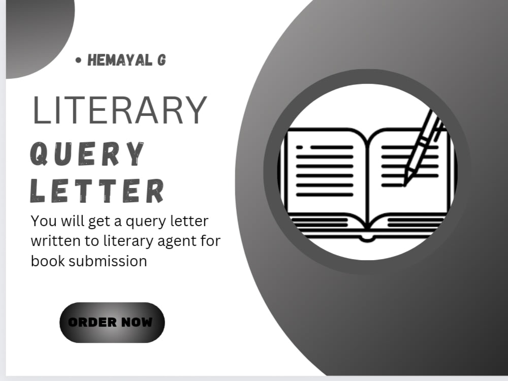 A query letter written to literary agent for book submission | Upwork
