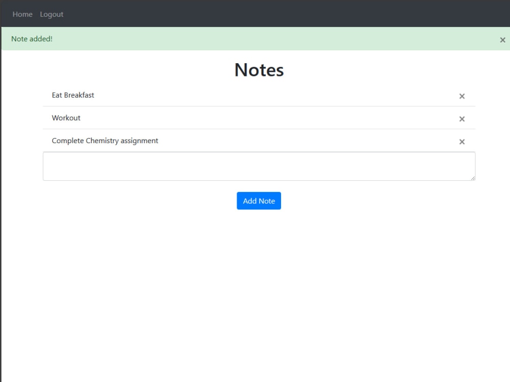 Web Note Application for note taking | Upwork