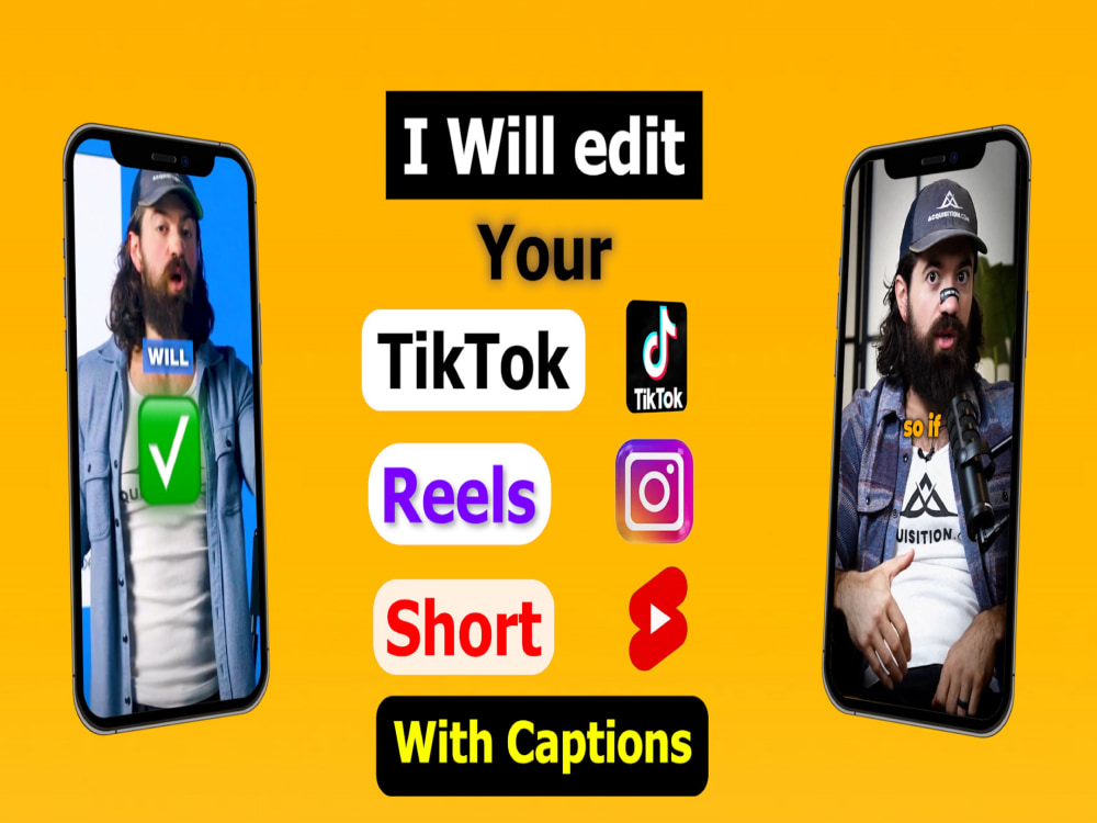 A high quality video for your Short ( Reels insta + TikTok + YouTube ...