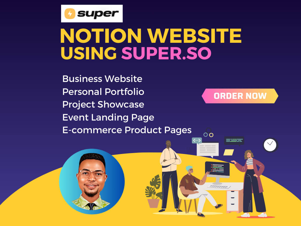 Notion Website Design, Notion workspace, Notion Portfolio Landing Page | Upwork