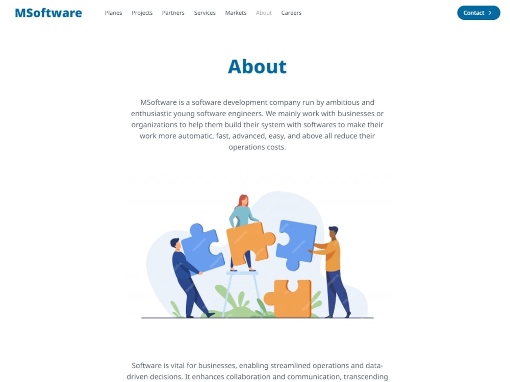 A Simple Front End Website build in React with Real time contact Form ...