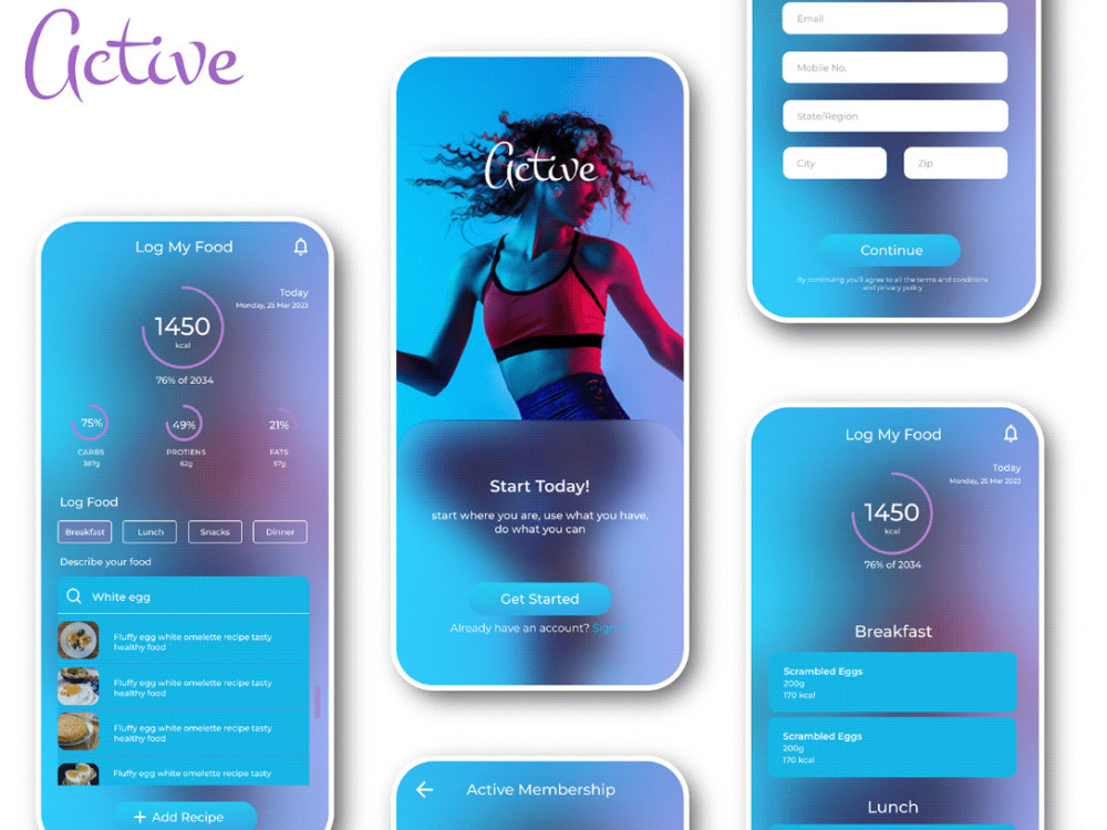 Mobile App UI design concept for your Brand | Upwork