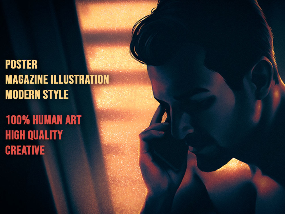 A poster design or a magazine illustration | Upwork