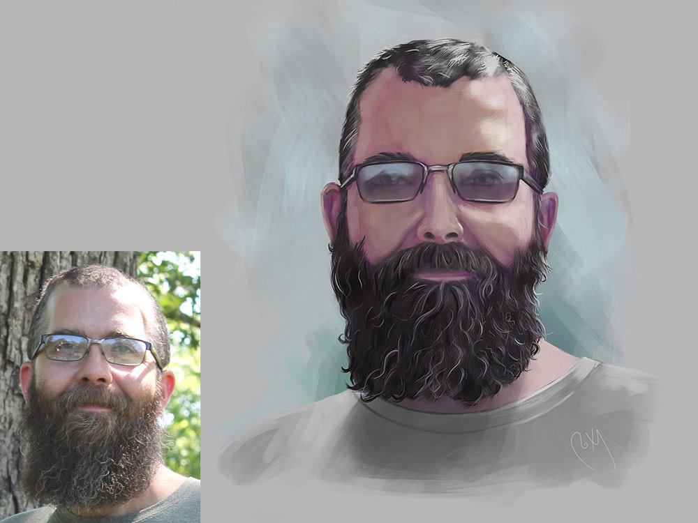 A Custom Hand-Painted, High-Resolution Digital Portrait | Upwork