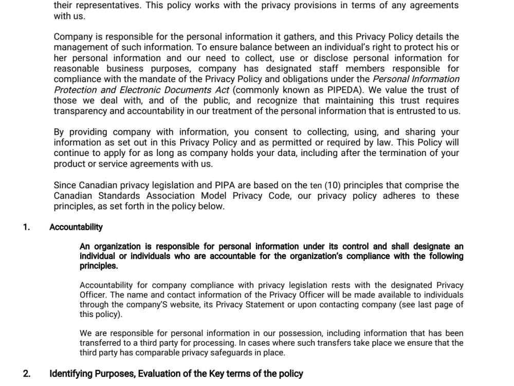 A bespoke contract and agreement | Upwork