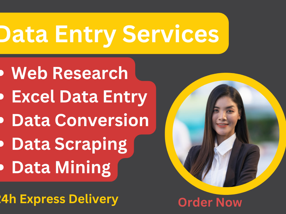 Data entry, web research, copy paste and excel data entry services | Upwork