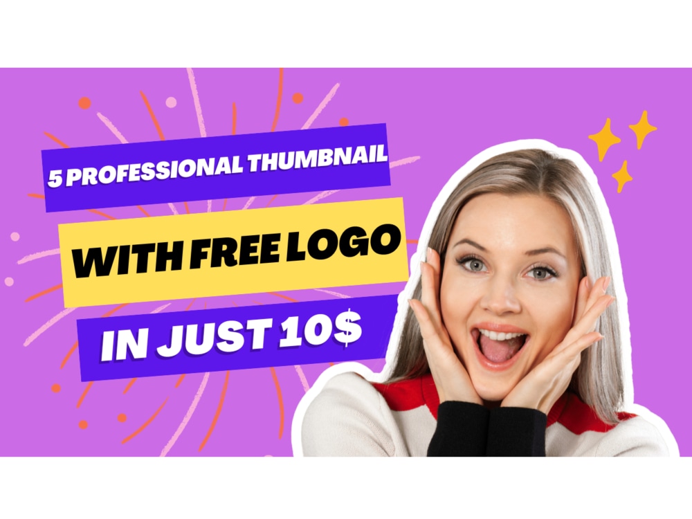 "Engaging YouTube Thumbnails Package: 5 Designs for $10" | Upwork