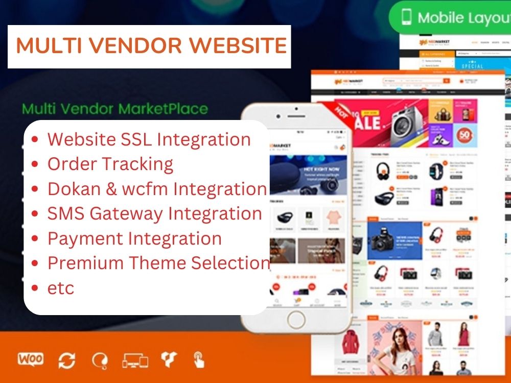 Multi vendor marketplace website built with woocommerce, dokan & WordPress | Upwork