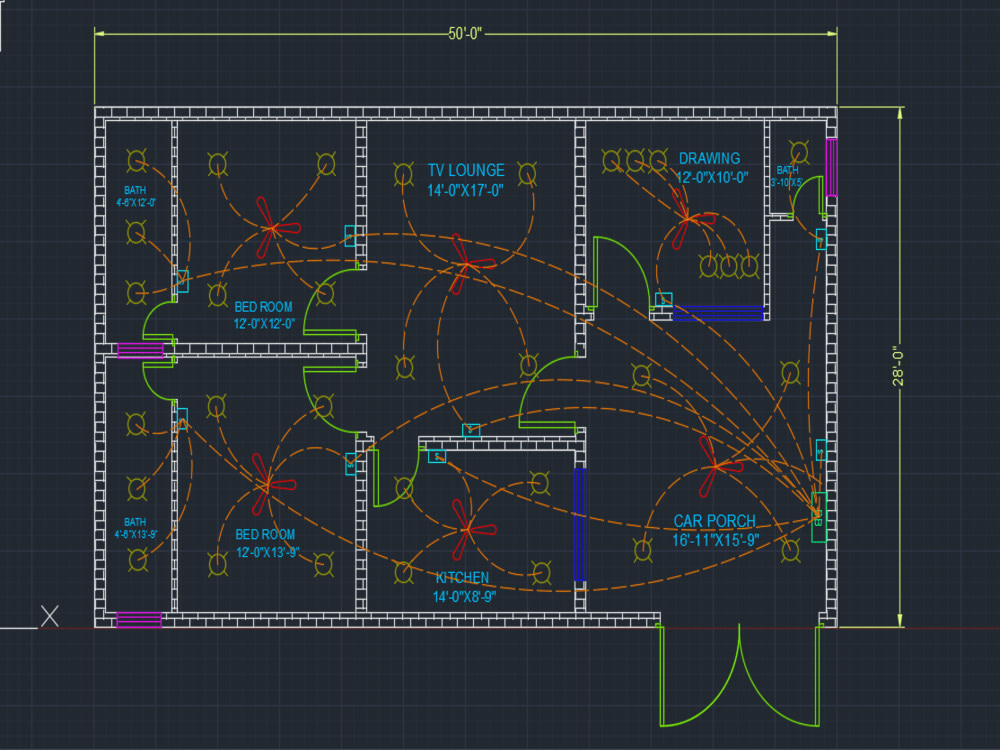 Well designed 2d floor plans in AutoCAD | Upwork