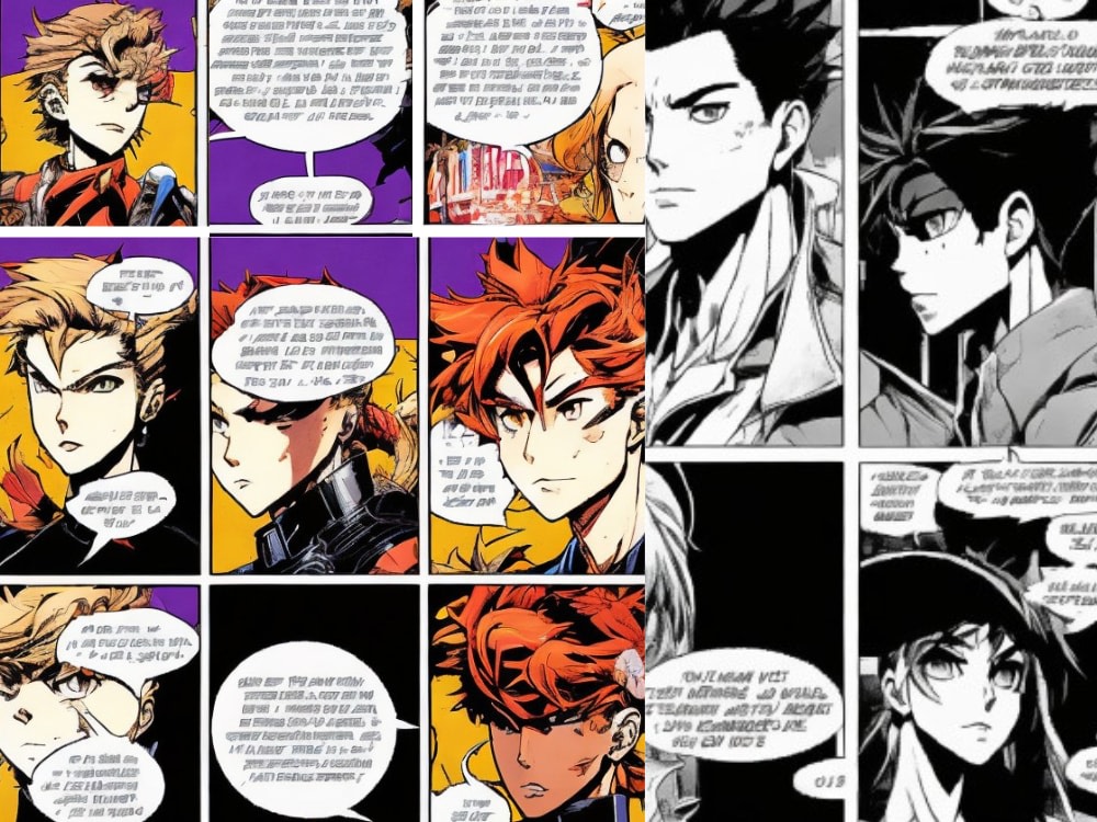A comic book page anime and manga illustration | Upwork