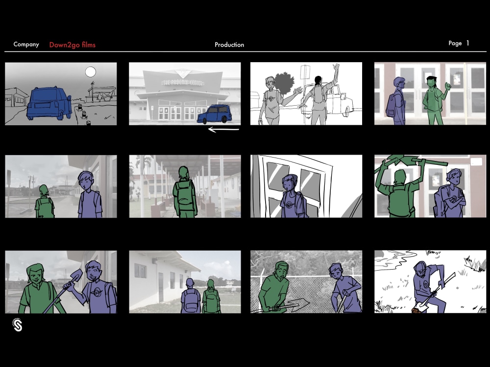 A professional storyboard and animatics | Upwork
