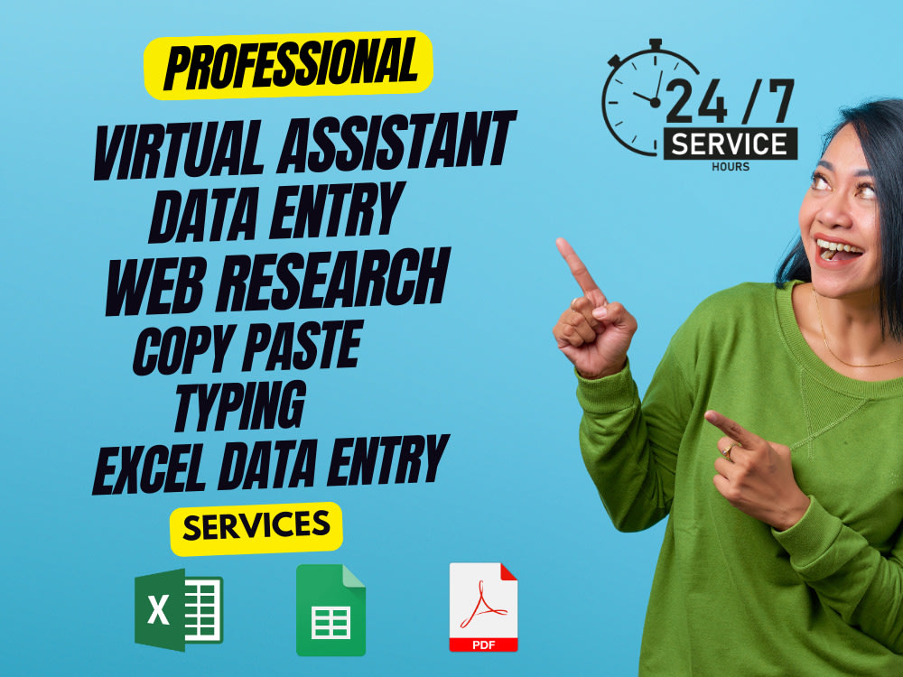 Data Entry & Web Research - Virtual Assistant for Online Research Needs | Upwork