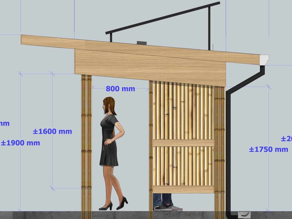 Automated Waiting Shed with Solar Powered Lighting and Phone Charger | Upwork