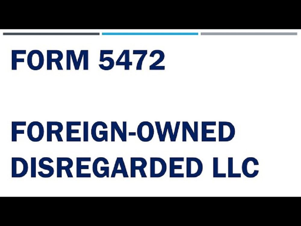 Form 5472 and Pro Forma 1120 | Upwork