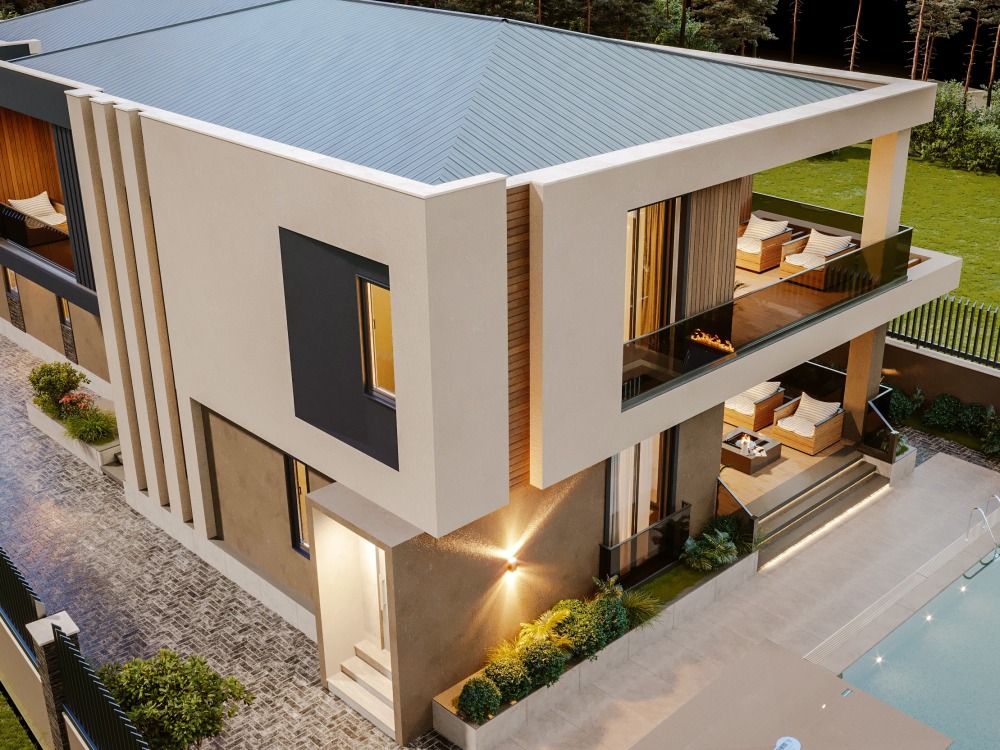 Villa exterior design, modeling and rendering project | Upwork