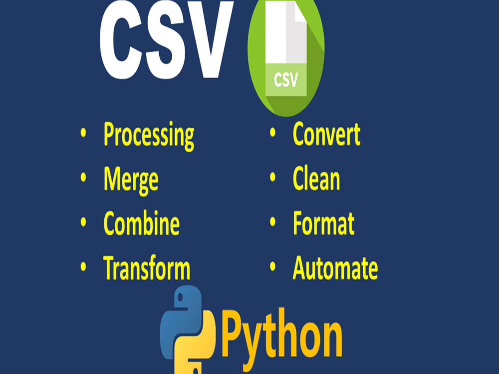 Data automation, CSV processing, data cleaning python script | Upwork