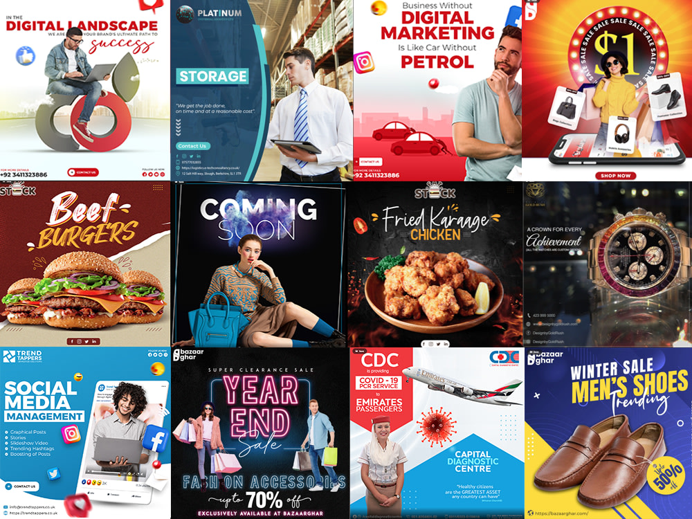 Creative Social Media Posts, Banners, Ads, Stories And Cover Designs ...