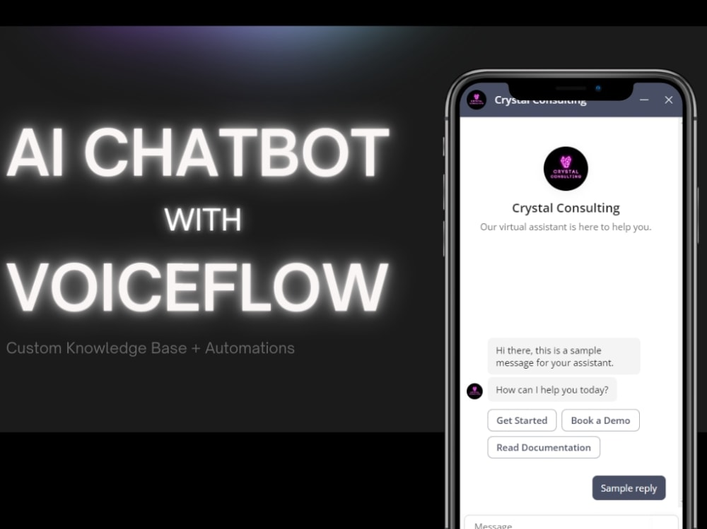 AI Chatbot with custom knowledge base built on VoiceFlow | Upwork