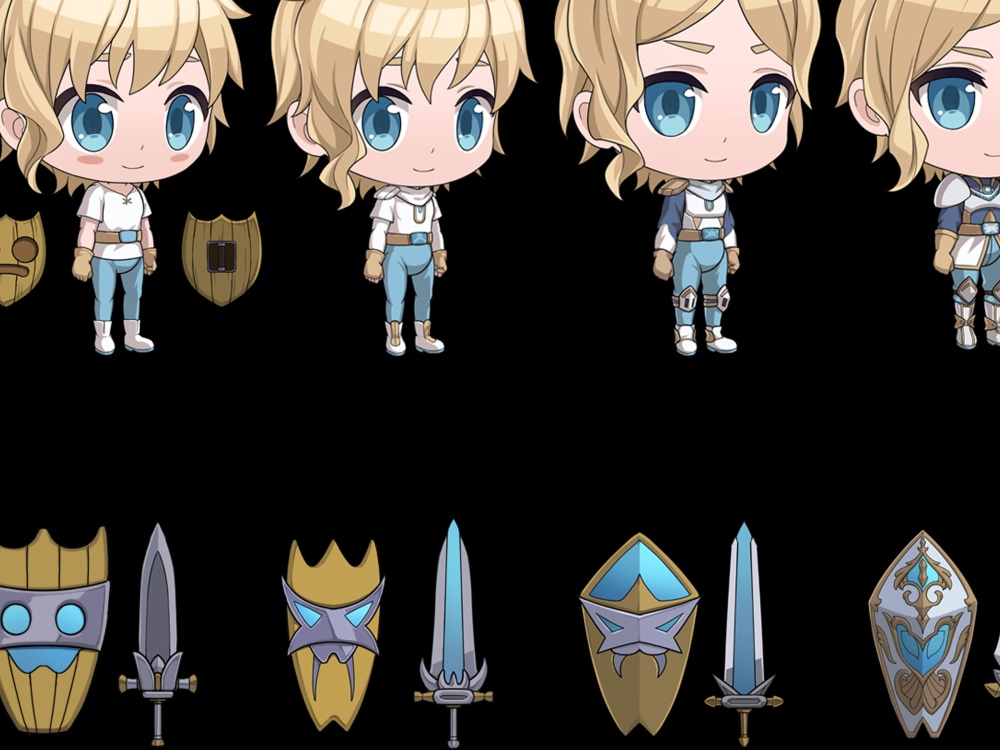 High quality 2d character for your mobile game | Upwork