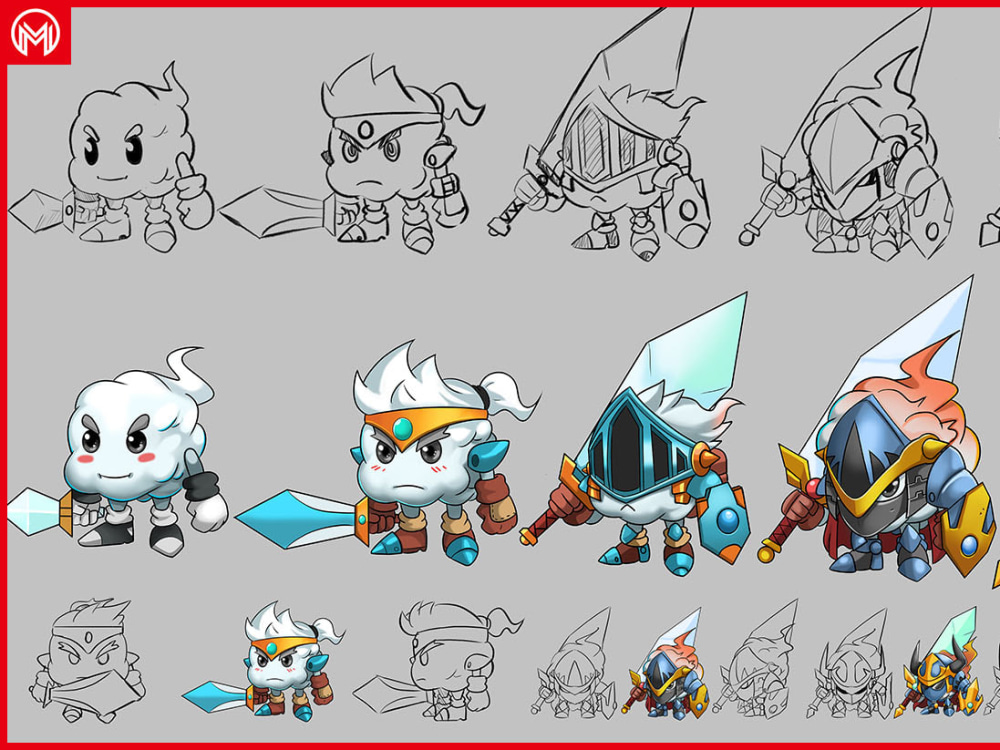 High quality 2d character for your mobile game | Upwork